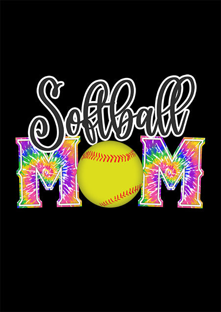Direct To Film Softball Mom Heart And Hustle Printing