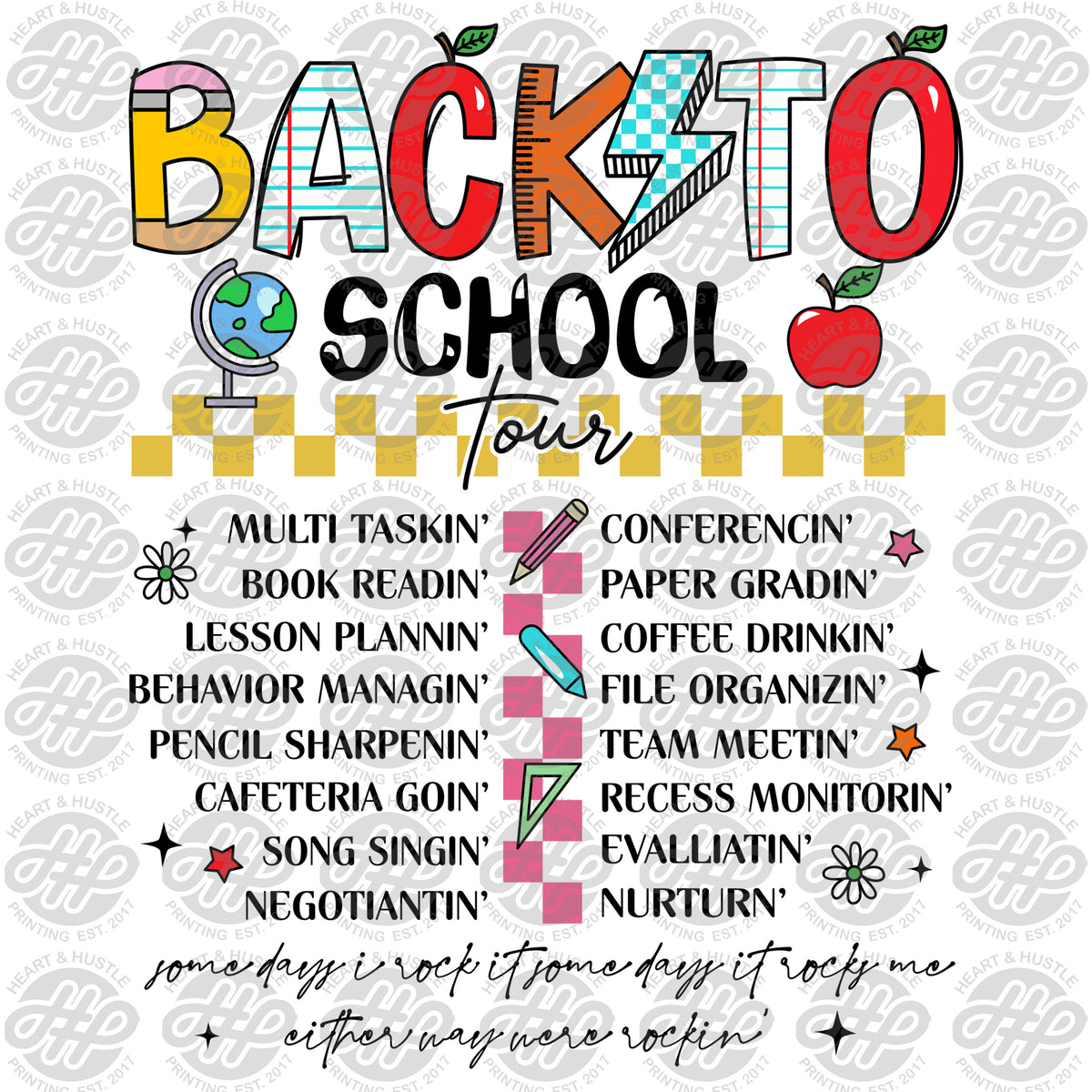 Direct-to-Film Back to School Tour – Heart and Hustle Printing