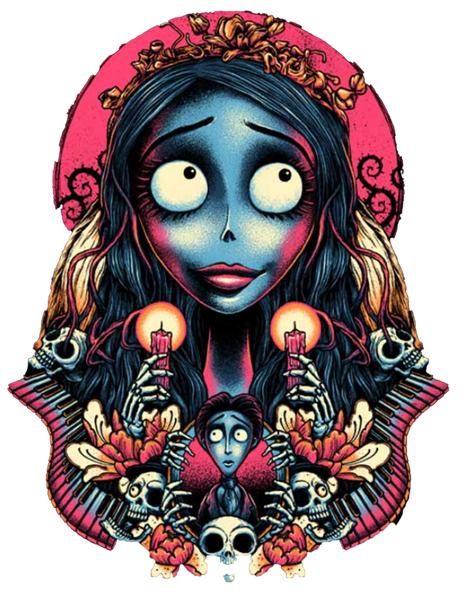Direct-to-Film Print Corpse Bride – Heart and Hustle Printing